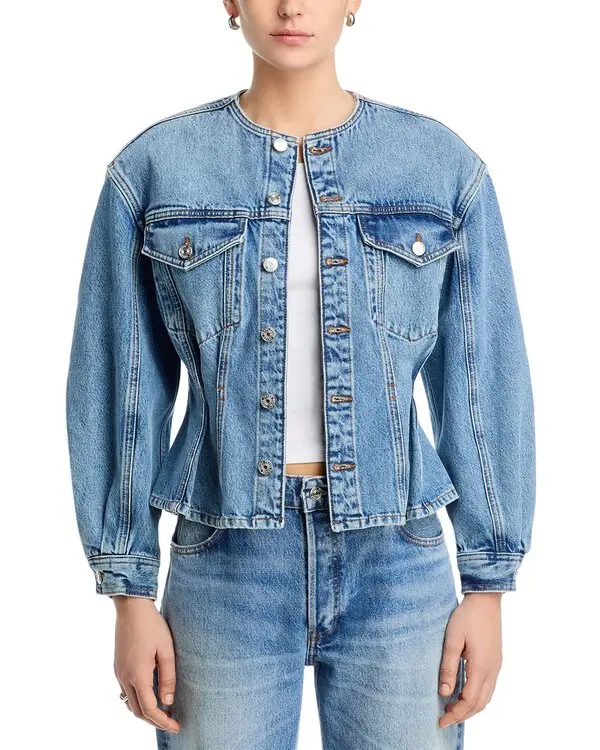 FRAME The Nipped Collarless Jacket
