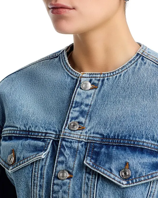 FRAME The Nipped Collarless Jacket