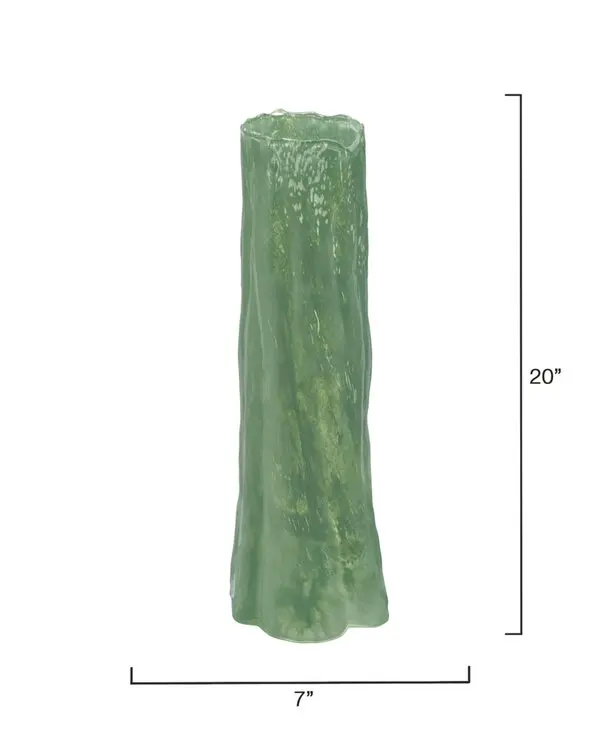 JAMIE YOUNG CO. Sequoia Glass Decorative Vase - Green