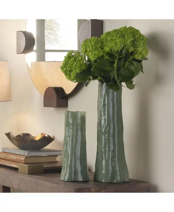 JAMIE YOUNG CO. Sequoia Glass Decorative Vase - Green