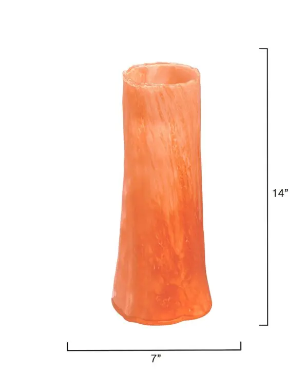 JAMIE YOUNG CO. Sequoia Glass Decorative Vase - Orange