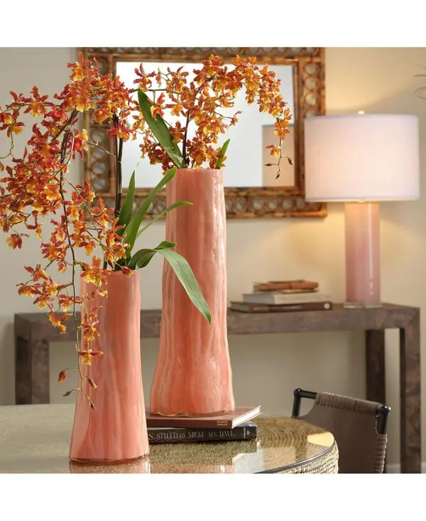 JAMIE YOUNG CO. Sequoia Glass Decorative Vase - Orange