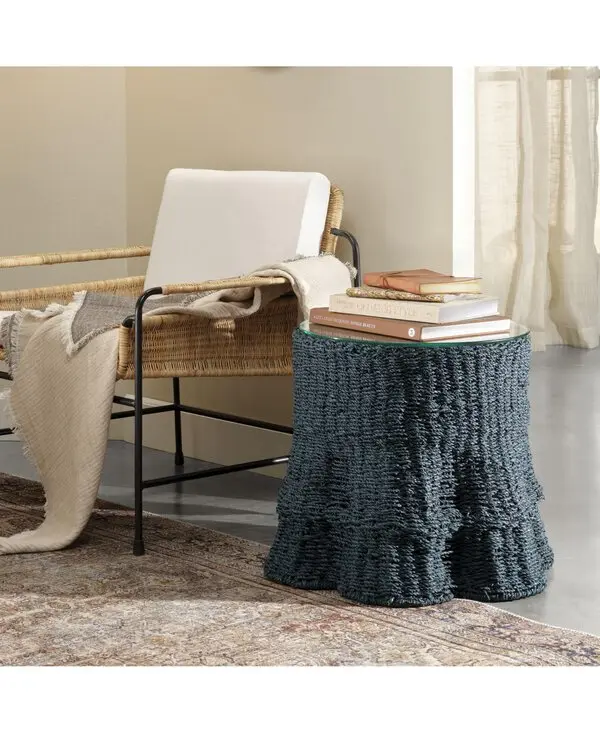 JAMIE YOUNG CO. Falda Seagrass Side Table - Green