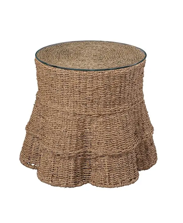 JAMIE YOUNG CO. Falda Seagrass Side Table
