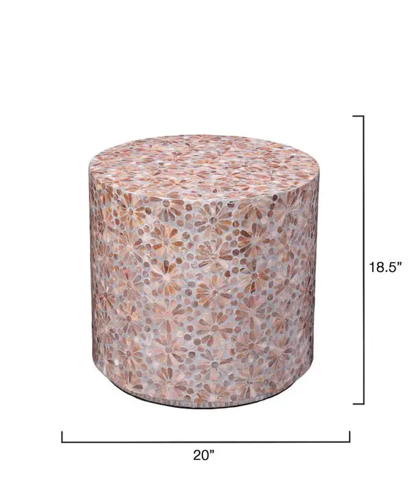JAMIE YOUNG CO. Marigold Mother Of Pearl Side Table