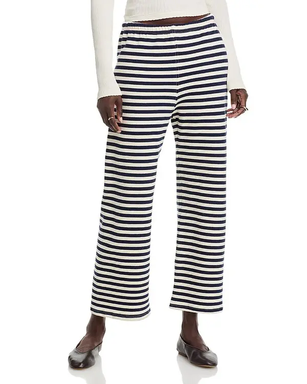 The Great. The Lap Sweatpants - Navy Sailor Stripe