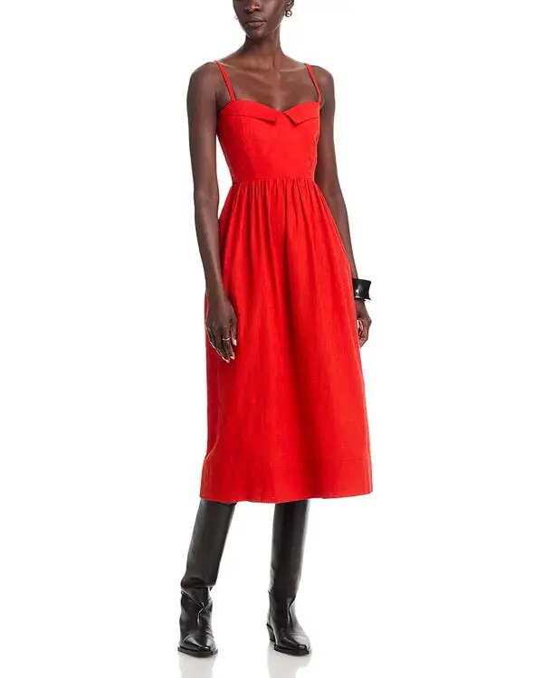 The Great. The Verse Dress - Hot Red