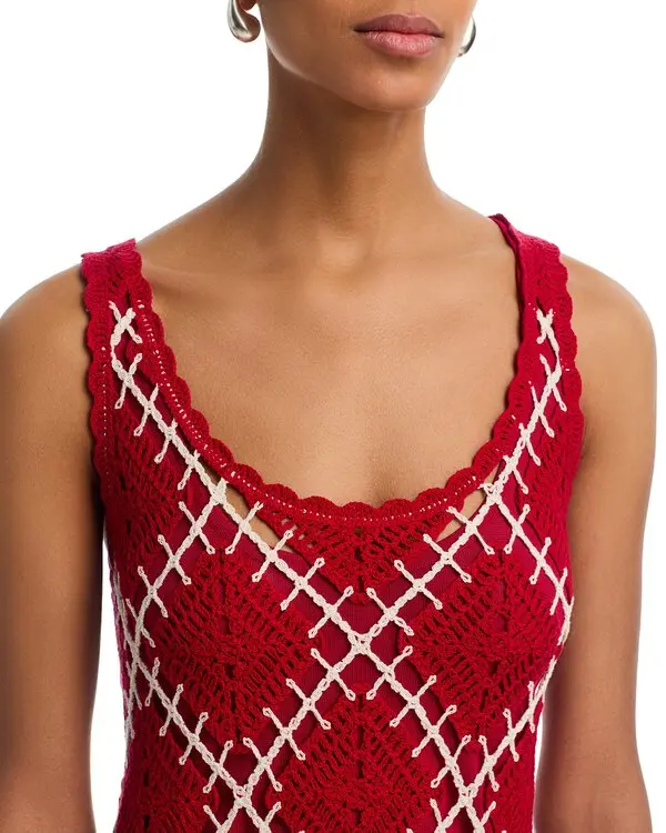 FRAME The Crochet Diamond Dress