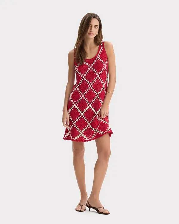 FRAME The Crochet Diamond Dress