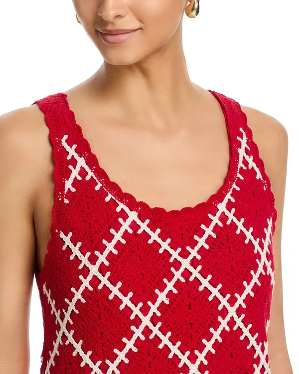 FRAME The Crochet Diamond Dress