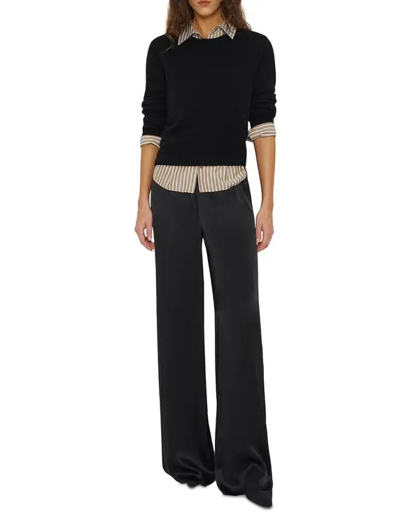 REFORMATION Celine Low Rise Silk Wide Leg Pants