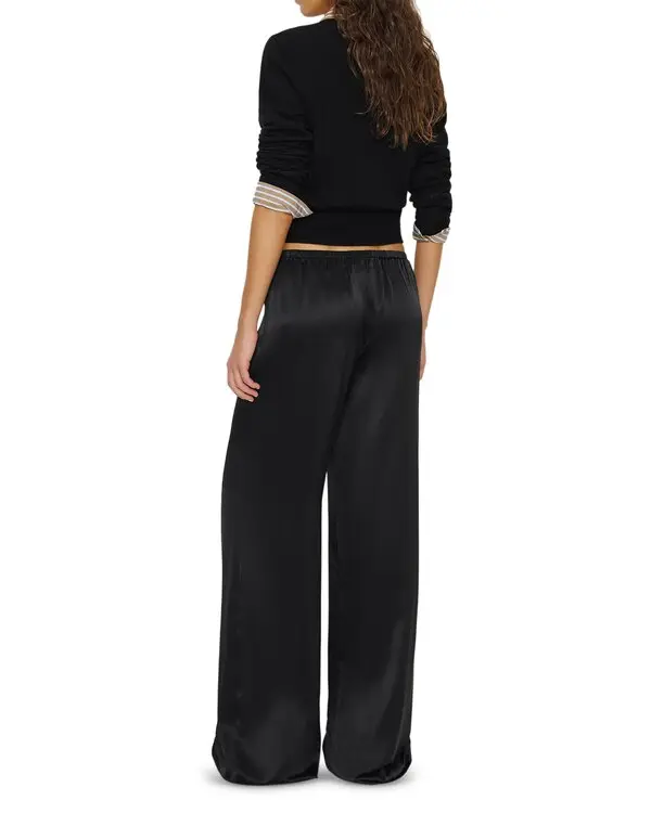 REFORMATION Celine Low Rise Silk Wide Leg Pants