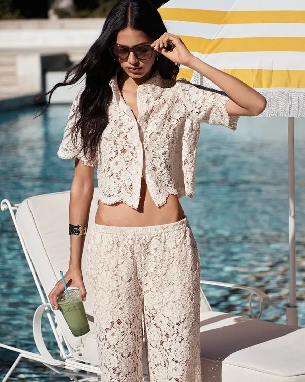 FRAME The Bloom Lace Pants