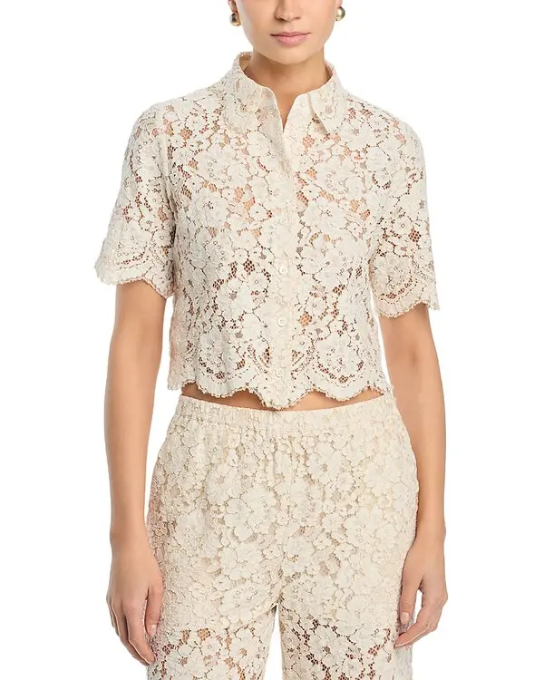 FRAME The Bloom Lace Shirt