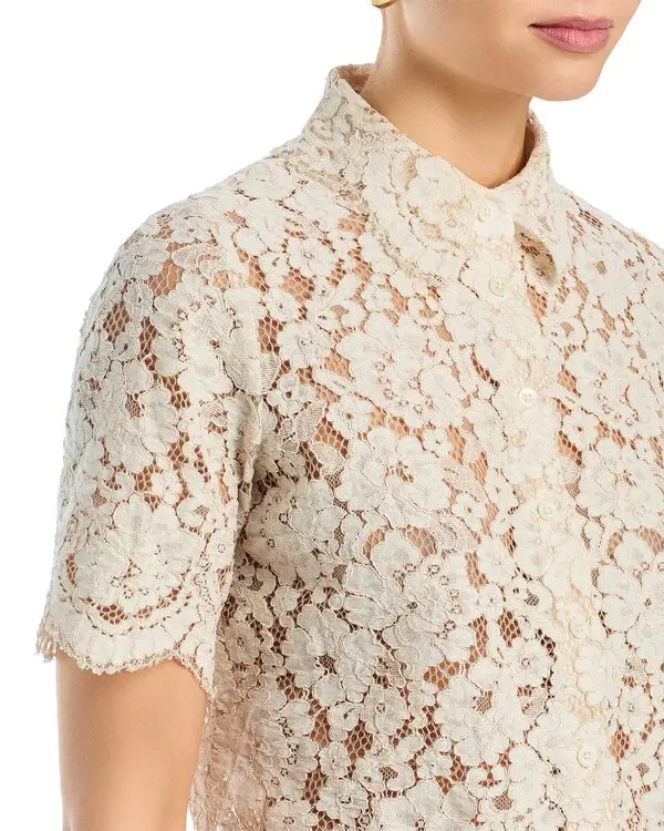 FRAME The Bloom Lace Shirt