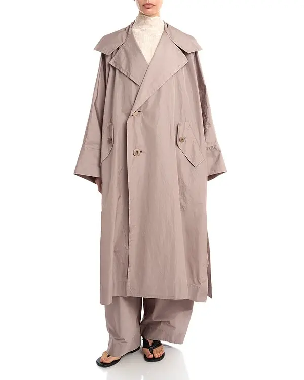 Issey Miyake Akimbo Trench Coat - Greige