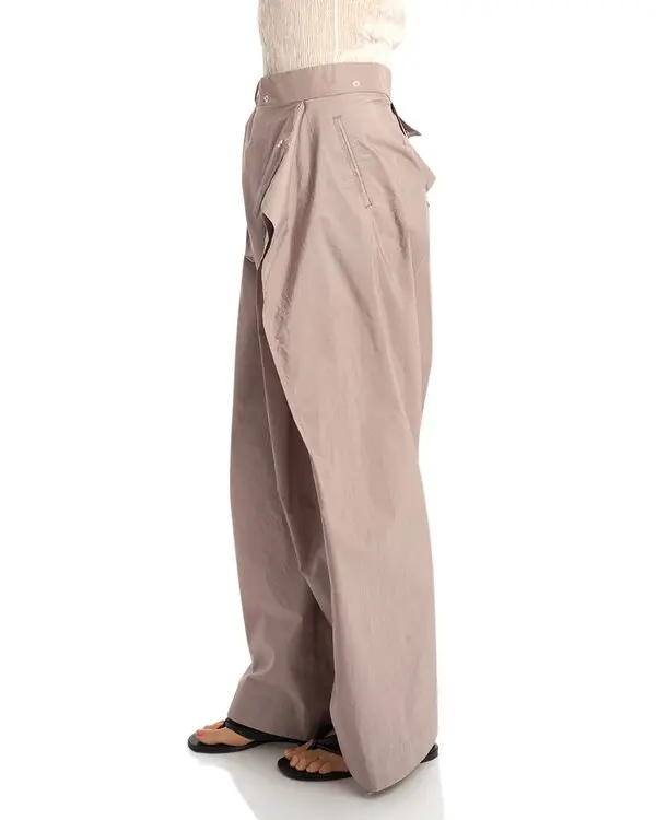 Issey Miyake Pleats Please Akimbo Asymmetrical Pants
