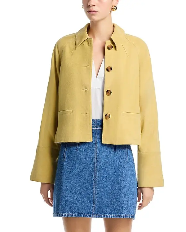 Tanya Taylor Gidget Suede Jacket