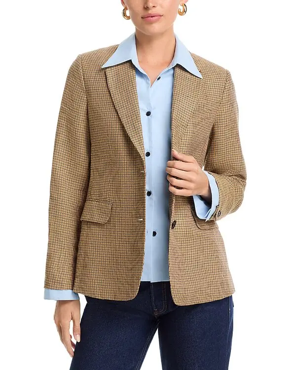 Rag & Bone Frank Poplin Plaid Blazer