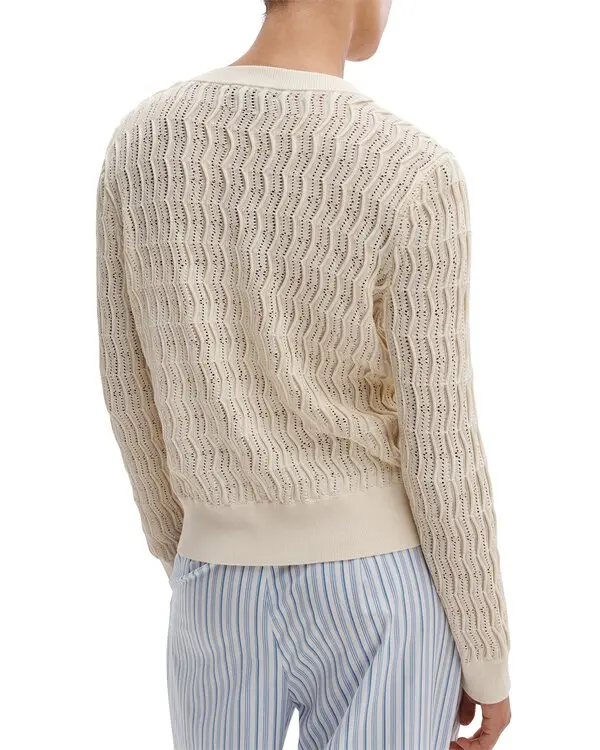 Rag & Bone Leslie Cardigan With Textured Knit And Button Detail