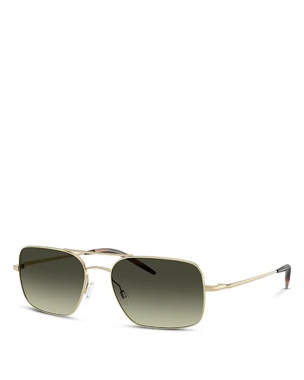 Oliver Spencer Victory Ii Pillow Sunglasses, 55mm - Silver