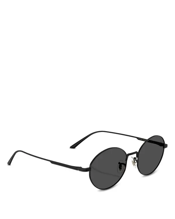 Khaite X Oliver Peoples Oval Sunglasses, 50mm - Matte Black