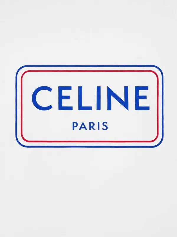 Celine Cotton T-shirt With Logo