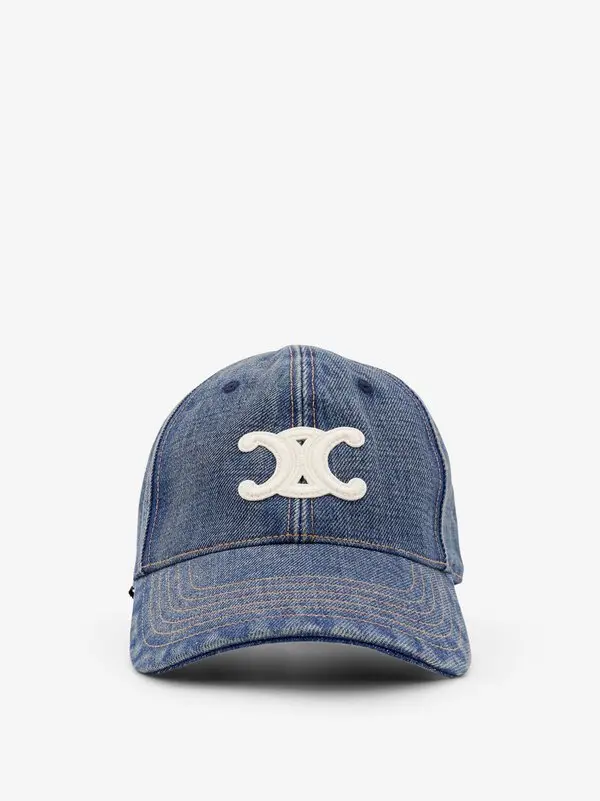 Celine Triomphe Denim Hat
