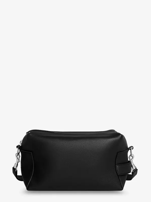 Celine Take Away Messenger Leather Crossbody Bag - Black