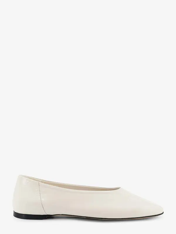 TOTEME Patent Leather Ballerinas - White