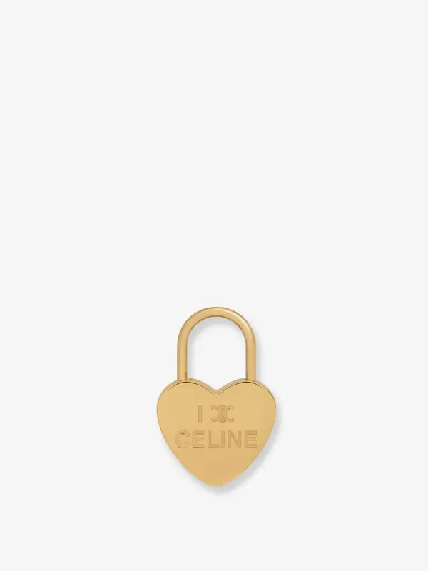 Celine Heartshaped Brass Charm