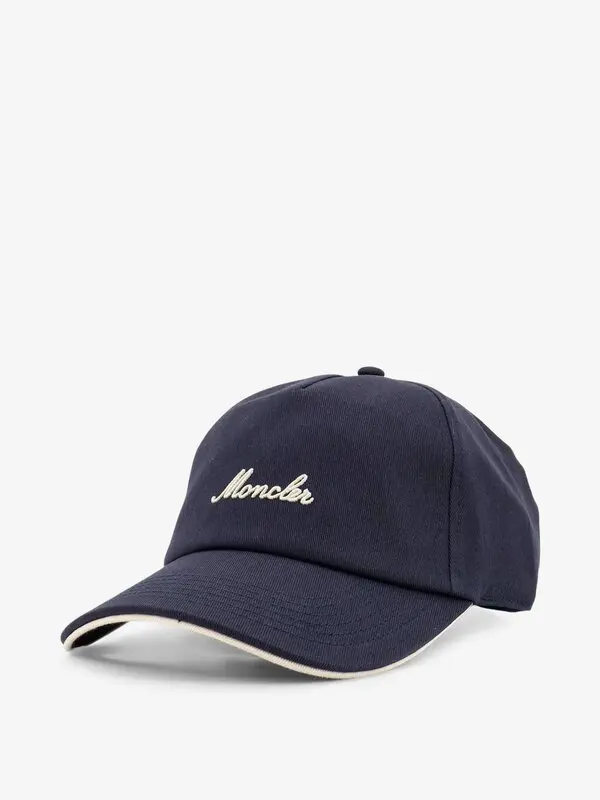 Moncler Cotton Baseball Cap - Blue