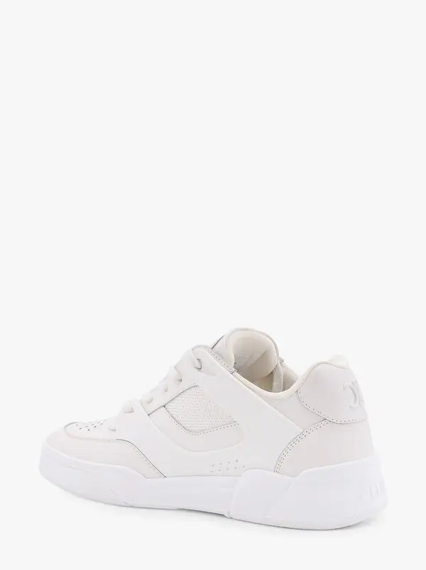 Celine Ct09 Leather Sneakers With Mesh Inserts