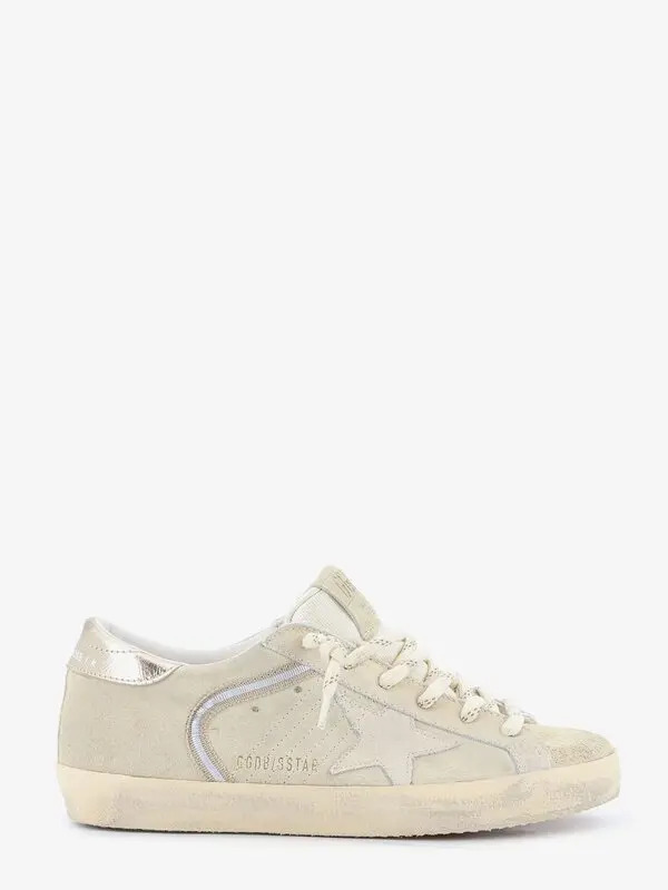 GOLDEN GOOSE Super Star Suede Sneakers - Beige