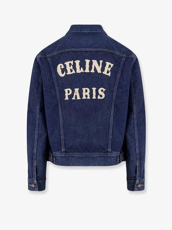 Celine Giubbino Denim Con Patch Paris