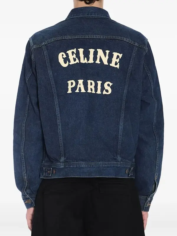 Celine Giubbino Denim Con Patch Paris