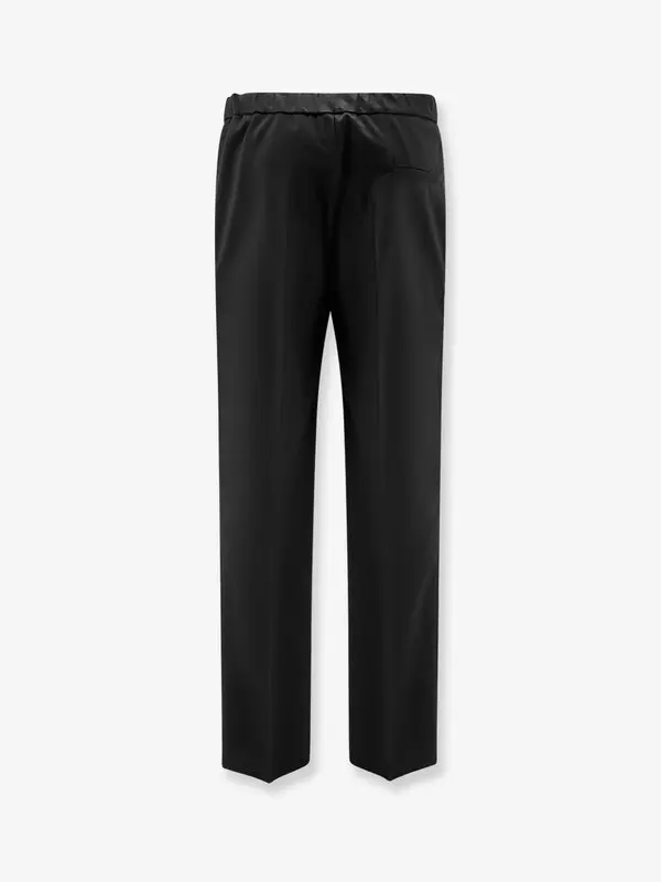 HEVO Torre Chianca Linen-viscose Trousers - Black
