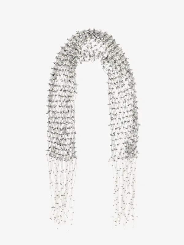 Dries Van Noten Scarf Necklace - Silver