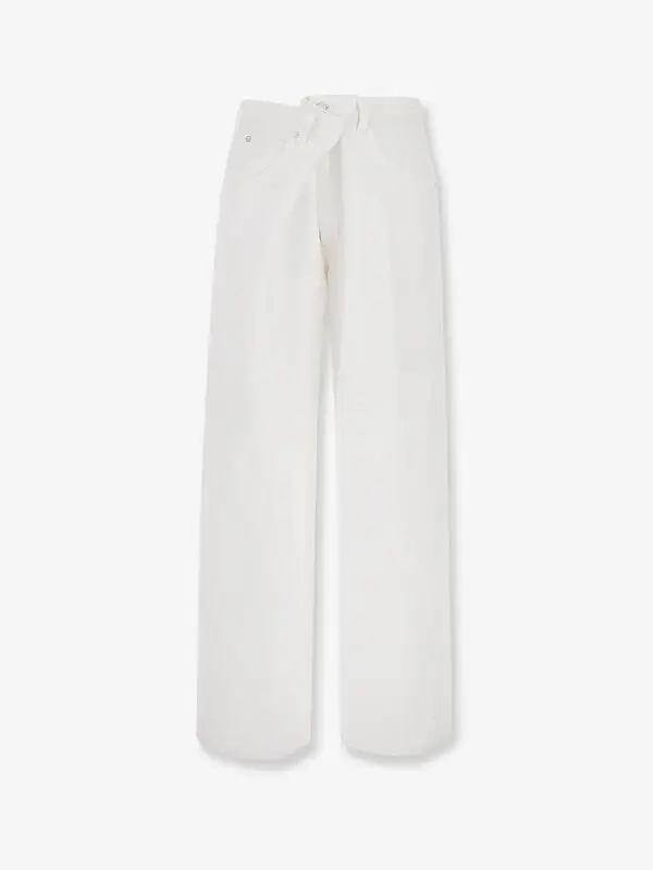 AGOLDE Vana Fold Jean Regenerative Denim Trousers - White
