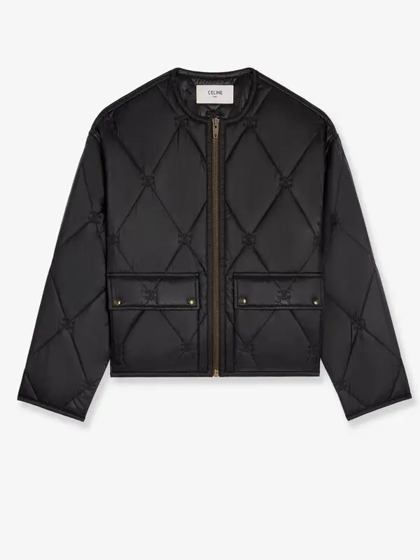 Celine Triomphe Quilted Jacket - Black