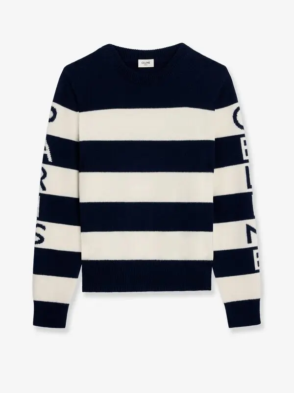 Celine Striped Wool Sweater