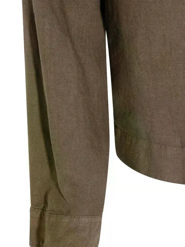 Altea Buttoned Front-pocket Shirt Jacket - Green