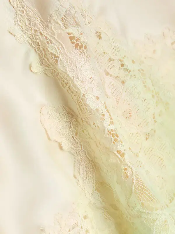 REFORMATION Lace Trim Shorts