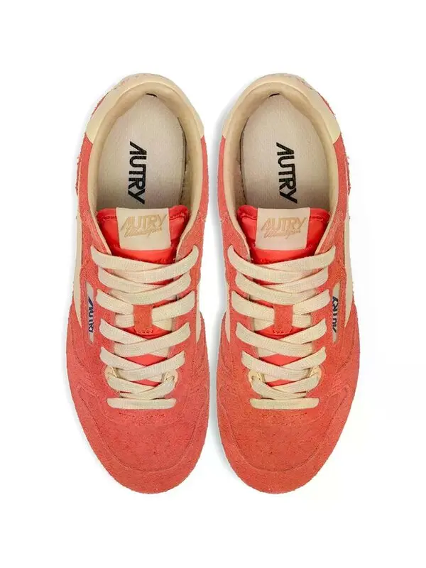 AUTRY Windspin Suede Sneakers - Orange