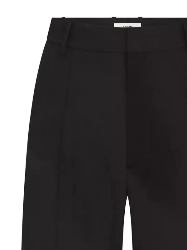 FRAME Pleated-front Wide Leg Trousers