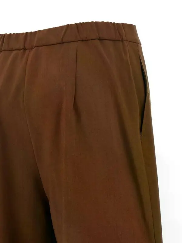 Max Mara Cortone Elasticated-waistband Trousers - Brown