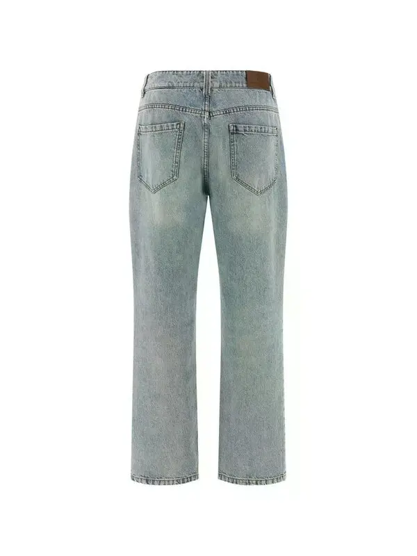 Brunello Cucinelli High-waist Cotton Straight Leg Jeans - Blue