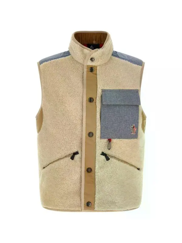 Moncler Sleeveless Jacket - Neutrals
