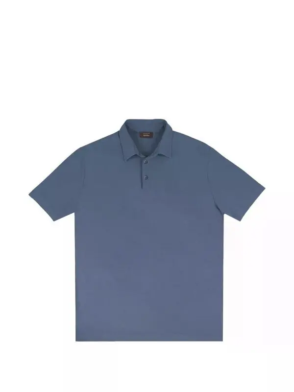 SLOWEAR Buttoned Polo Shirt - Blue