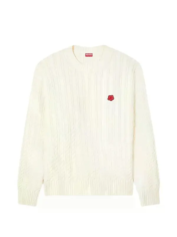Kenzo Boke Flower Cable-knit Sweater